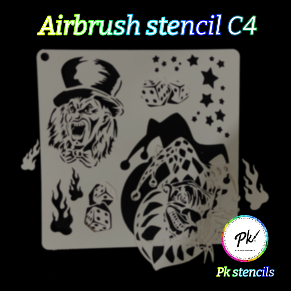 FRISBEE New Airbrush Stencil - Magic Show C4 – Vivid Glitter