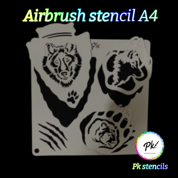 FRISBEE New Airbrush Stencil - Forest Hike A4 – Vivid Glitter