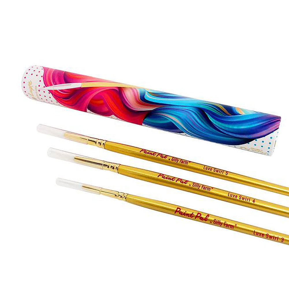 Paint Pal Luxe Swirl Brush Set – Vivid Glitter
